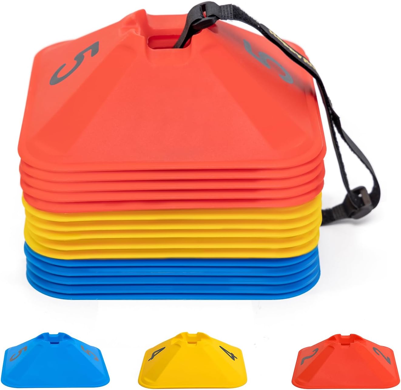 Happy Jump Sports Soccer Cones, 15 Pack Training Cones with Number, Ki ...